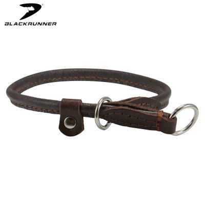 Round Leather Dog Collar – Blackrunner
