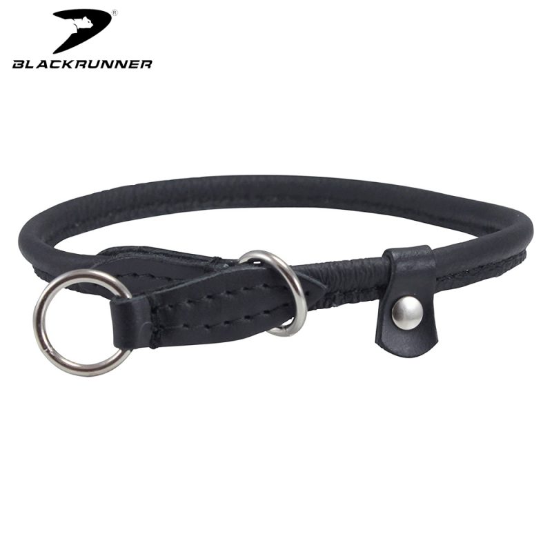 Round Leather Dog Collar – Blackrunner